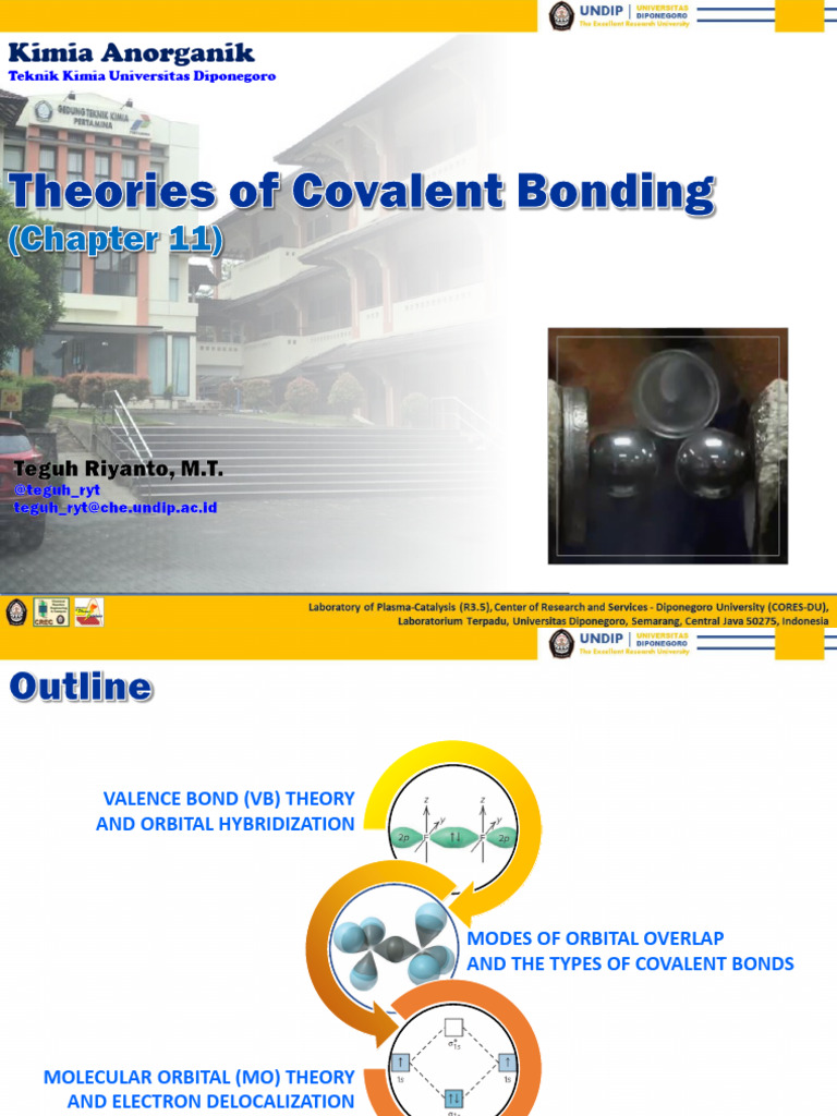 Theories of Covalent Bonding | PDF | Molecular Orbital | Chemical Bond