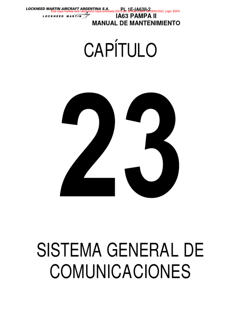 ATA 23 Comunicaciones Pampa | PDF | Ingenieria Eléctrica | Bienes ...