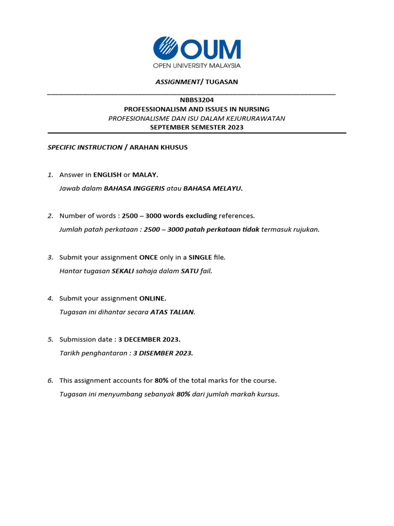 Assignment/ Tugasan | PDF
