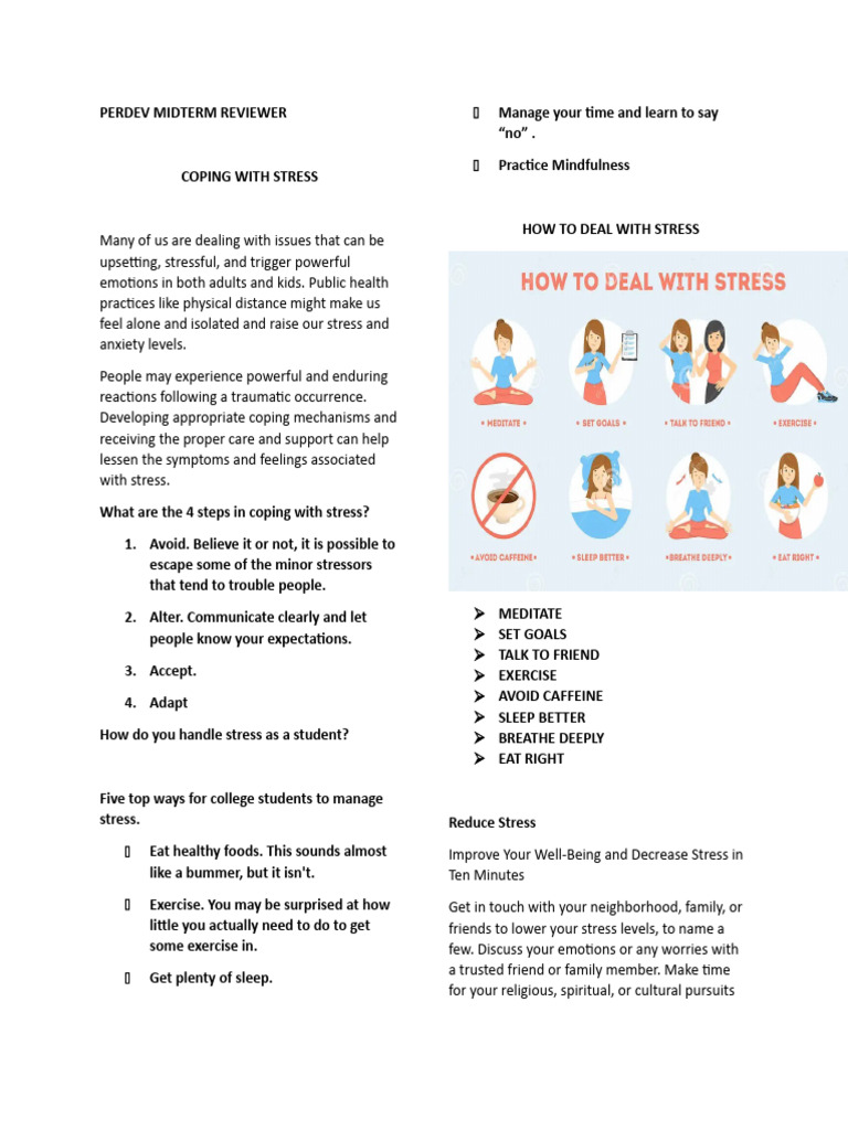 Perdev Midterm Reviewer | PDF | Stress (Biology) | Brain
