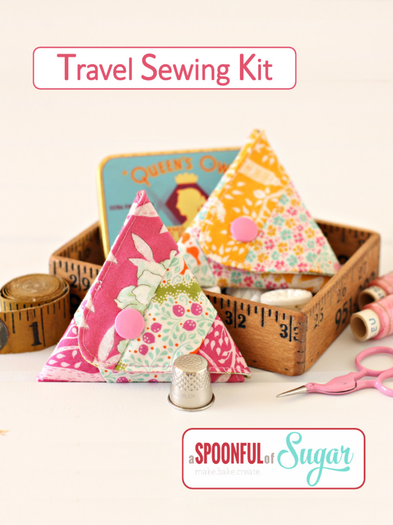Travel Sewing Kit Pattern Guide | PDF | Sewing | Seam (Sewing)