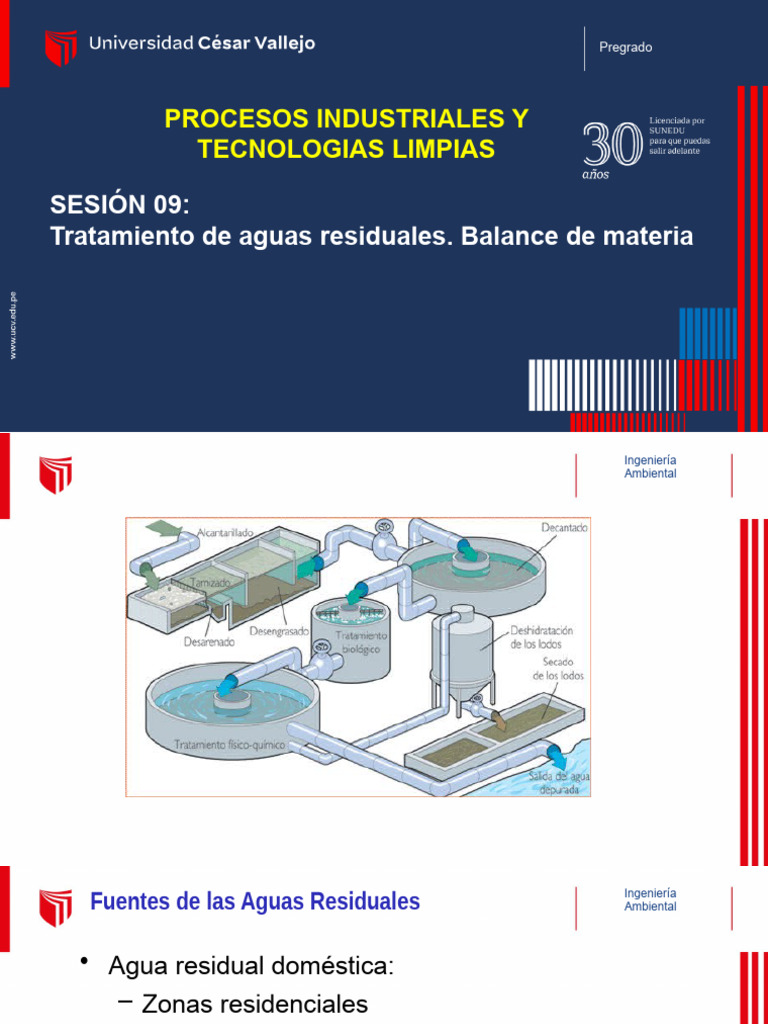 SESION 9. Tratamiento de Aguas Residuales. Balance de Materia | PDF | Aguas residuales ...