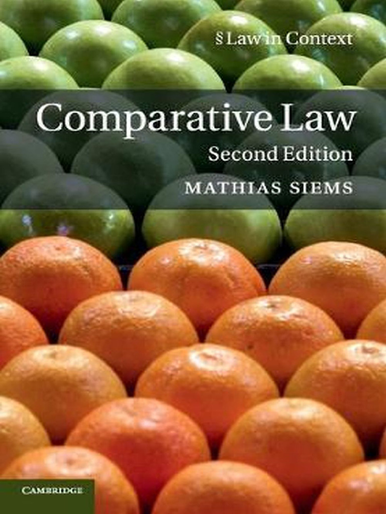 (Law in Context) Mathias Siems - Comparative Law-Cambridge University ...