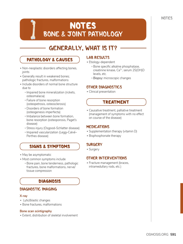 Bone and Joint Pathology | PDF | Bone | Osteoporosis