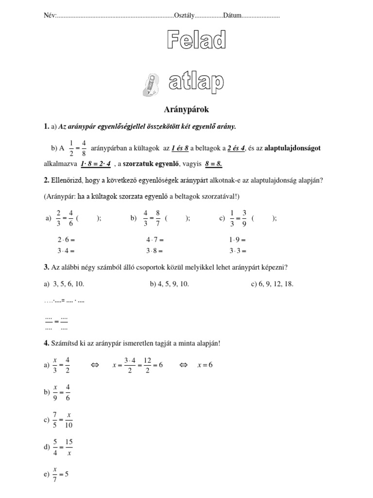Fisa de lucru-CES-Proportii-Lb Maghiara | PDF