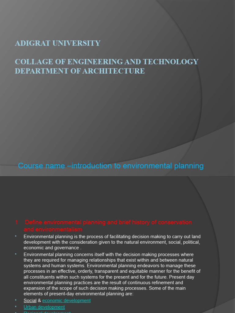 Adigrat University Collage of Engineering and Technology Department of ...