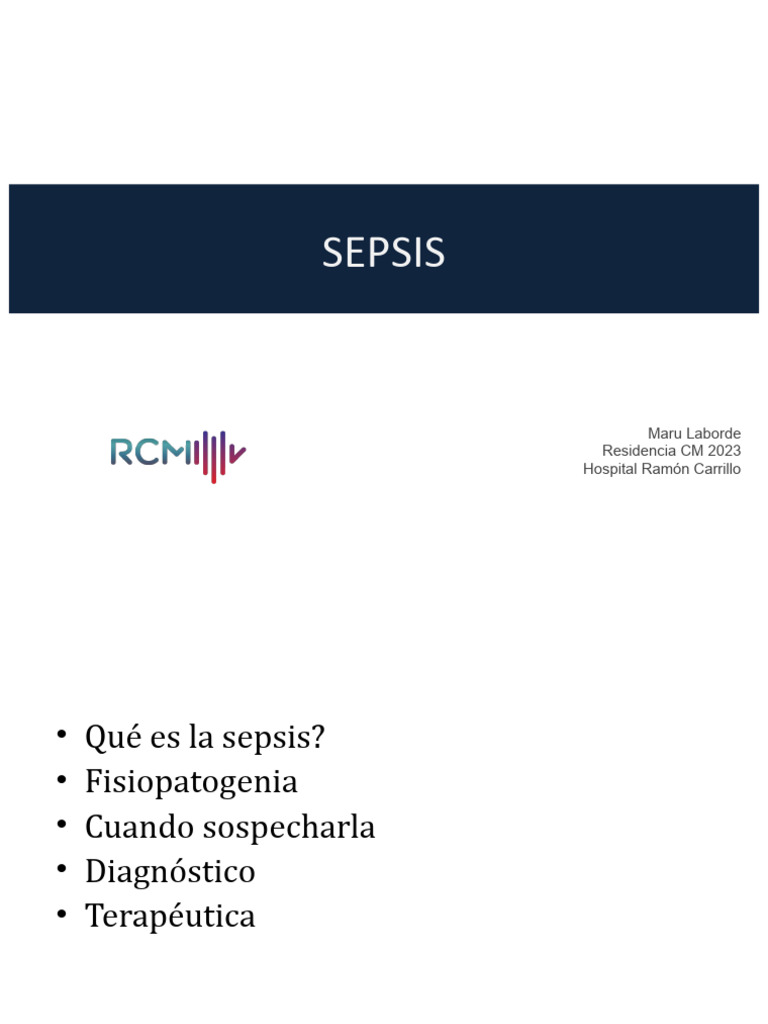 Sepsis 2023 | PDF | Septicemia | Especialidades Medicas