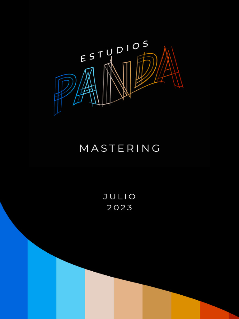 Mastering. Estudios Panda | PDF | Grabación | Grabación de sonido