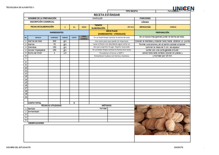 Maicillos Todos Santos Modifi | PDF | Cocina occidental | Preparación de comida y bebida