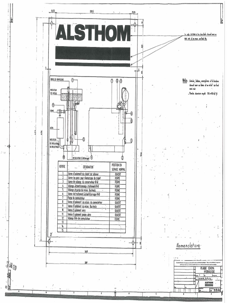 Schéma Hydraulique | PDF