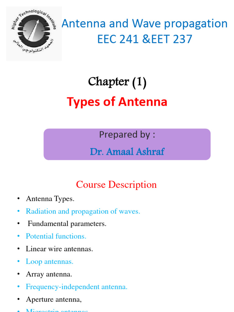 Antenna Lec | PDF | Antenna (Radio) | Transmitter