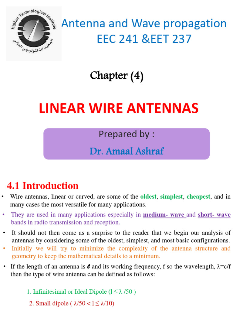 Antenna Lec | PDF | Antenna (Radio) | Waves