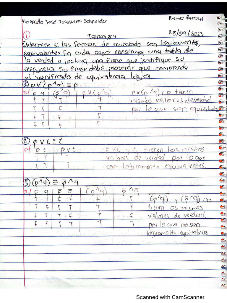 Tarea#4 Estructuras Discretas | PDF