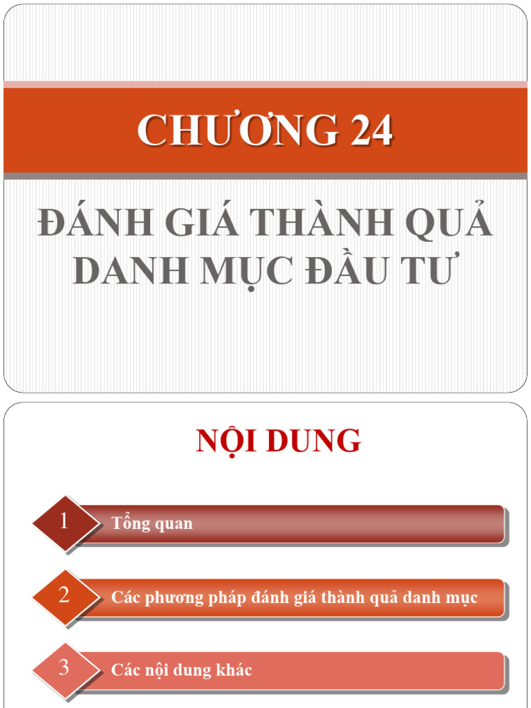 C24 - Portfolio Performance Evaluation | PDF