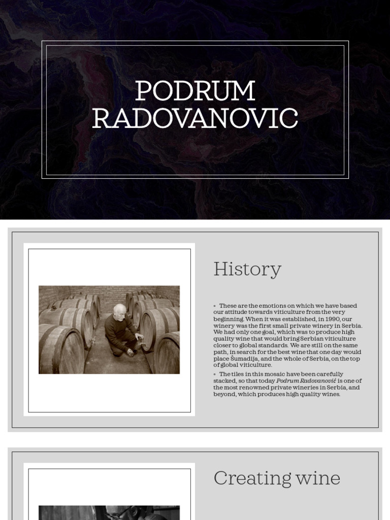Podrum Radovanovic | PDF | Wine | Aroma Of Wine