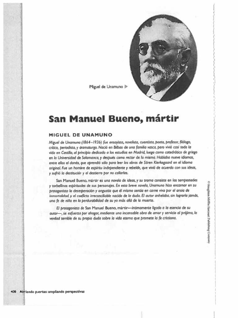 San Manuel Bueno Martir | PDF