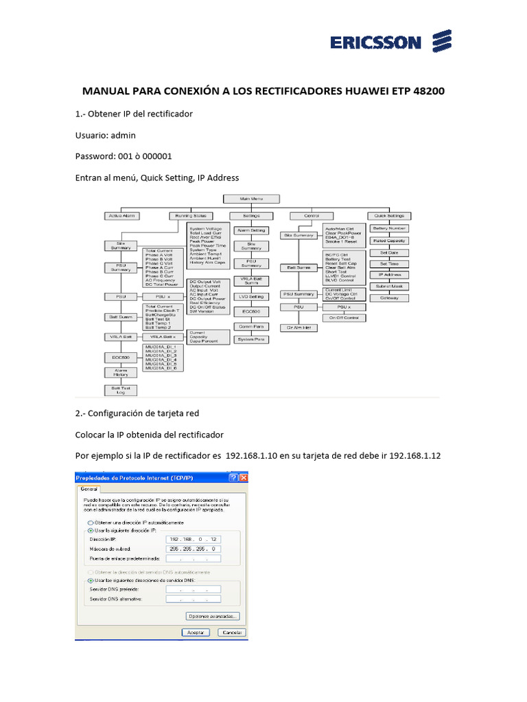 Conexión a Rectificadores Huawei ETP 48200 | PDF | Hogar, jardinería y ...