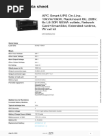 APC SRT5KXLI UPS Specifications | PDF | Electrical Engineering ...