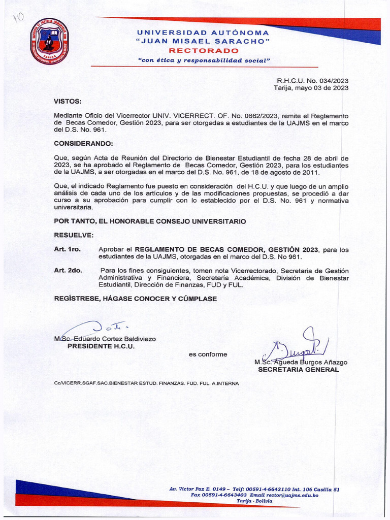 7 34 0 Rhcu 34 Reg Beca Com 2023 | PDF