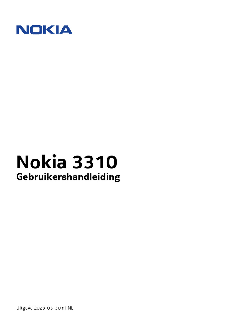 User Guide Nokia 3310 User Guide | PDF