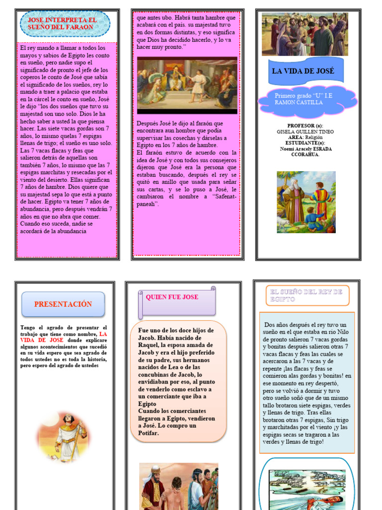 TRIPTICO de Jose | PDF