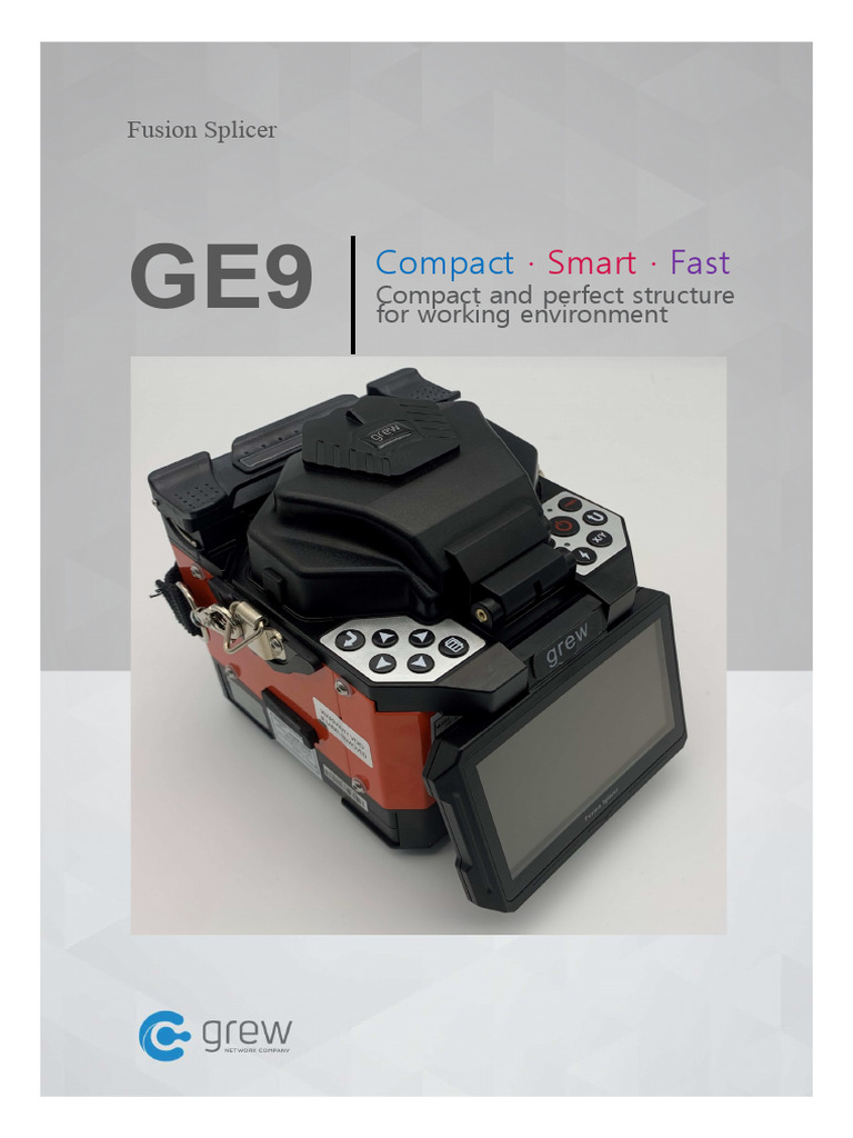 GE9 Fusion Splicer Specifications | PDF | Technology & Engineering