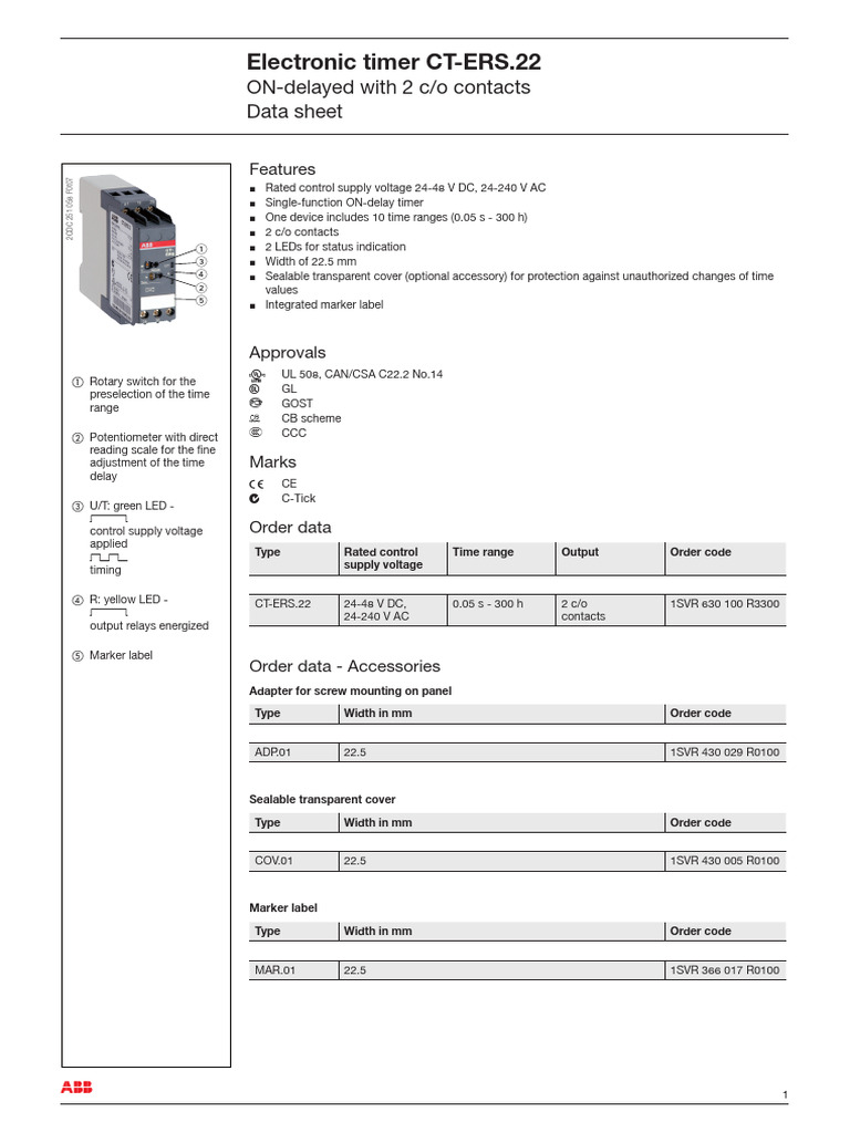 Ct-Ers Abb | PDF | Relay | Switch