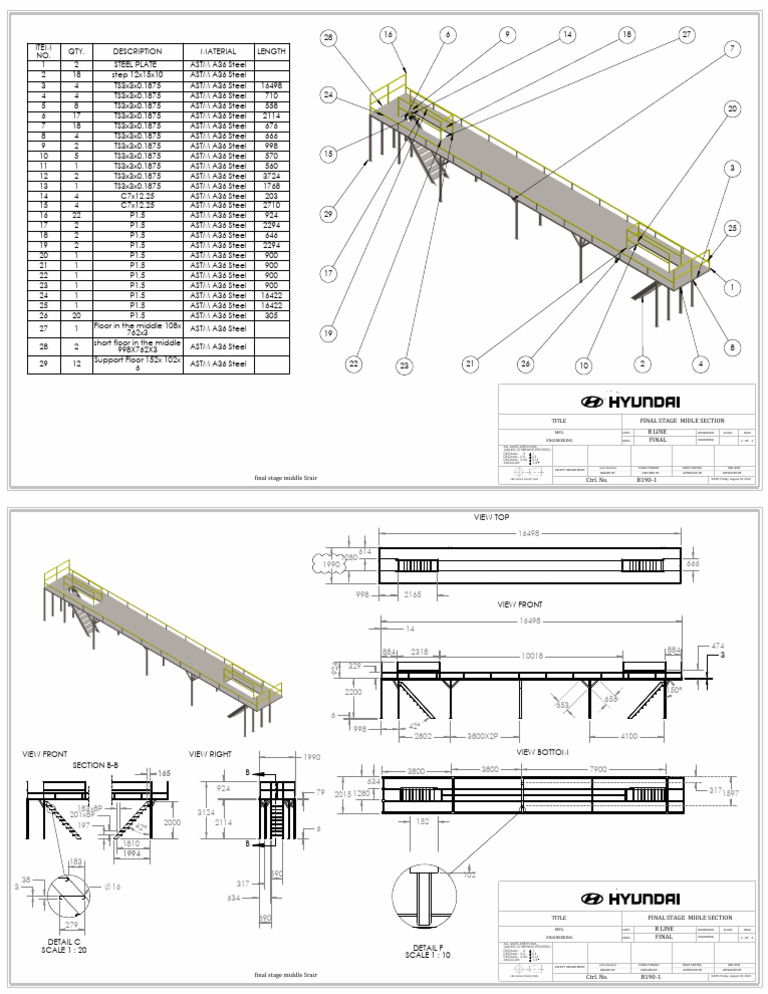 New Decal Structure LH B190-1 | PDF | Steel | Iron