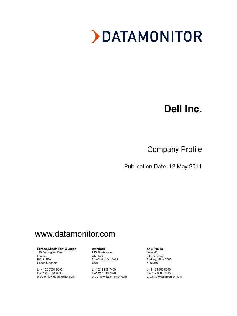 Dell Swot | PDF | Dell | Bric