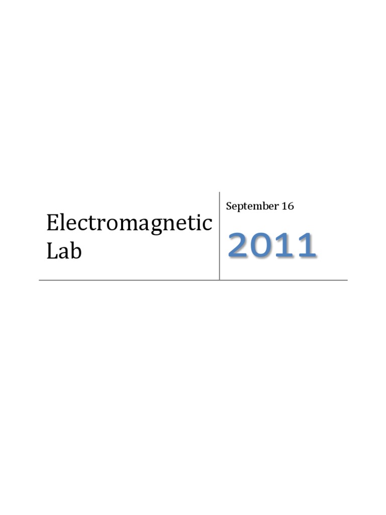 Electromagnet Experiment Guide | PDF