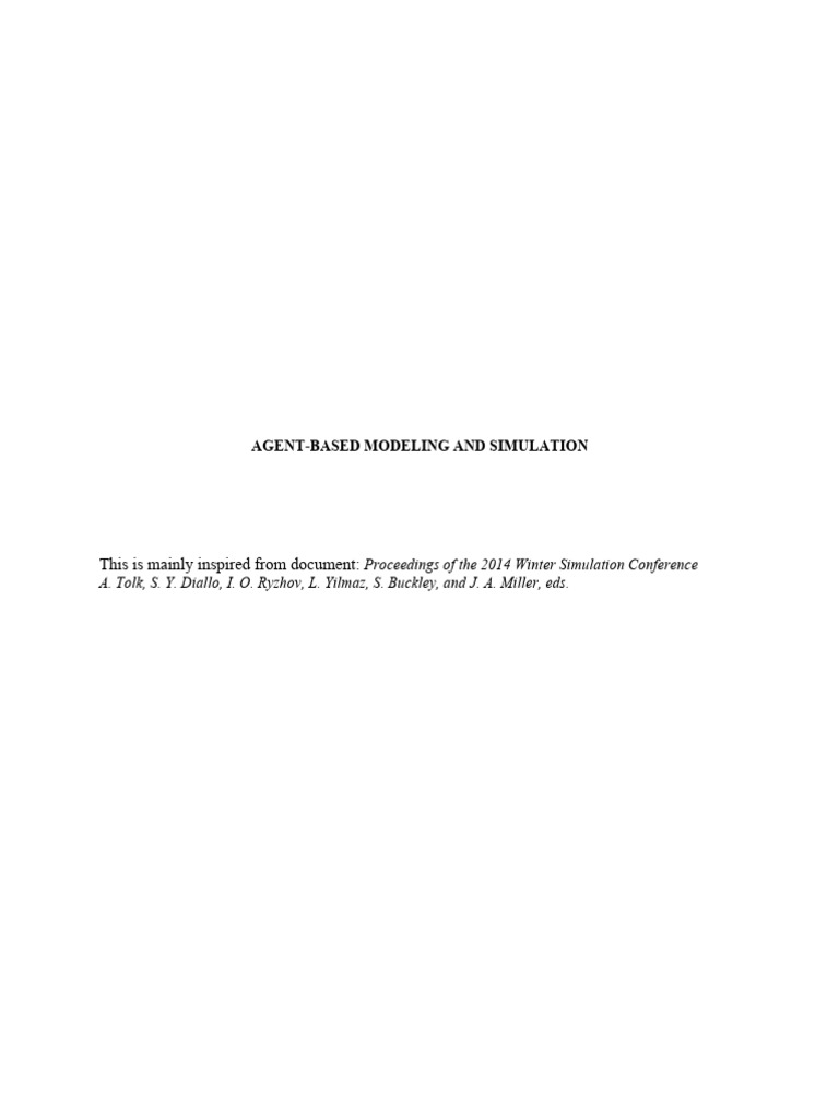 Abms Modelisation Agent | Download Free PDF | Agent Based Model ... Abms Modelisation Agent | Download Free PDF | Agent Based Model ...