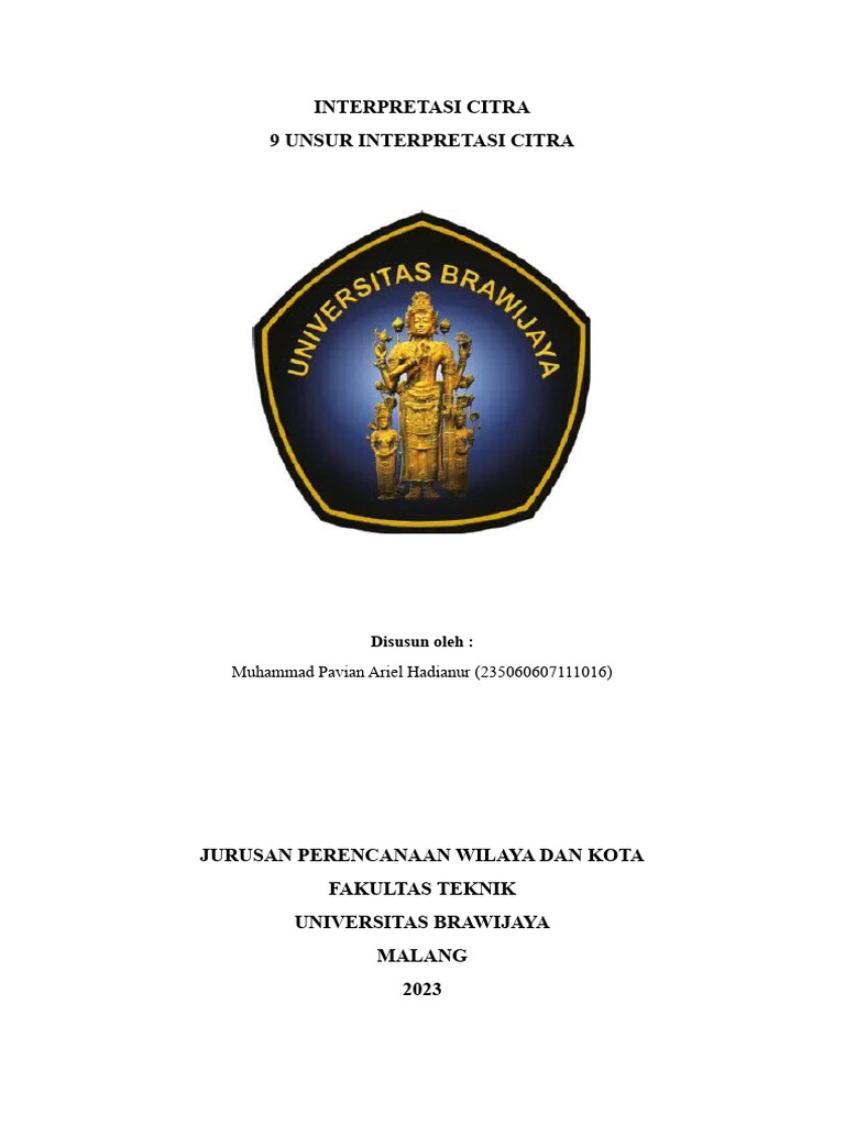 Contoh Interpretasi Citra di Bandongan | PDF