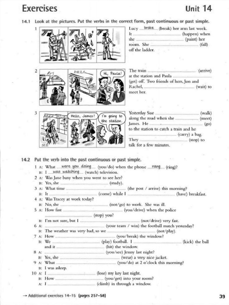 Past Simple Past Continuous | PDF