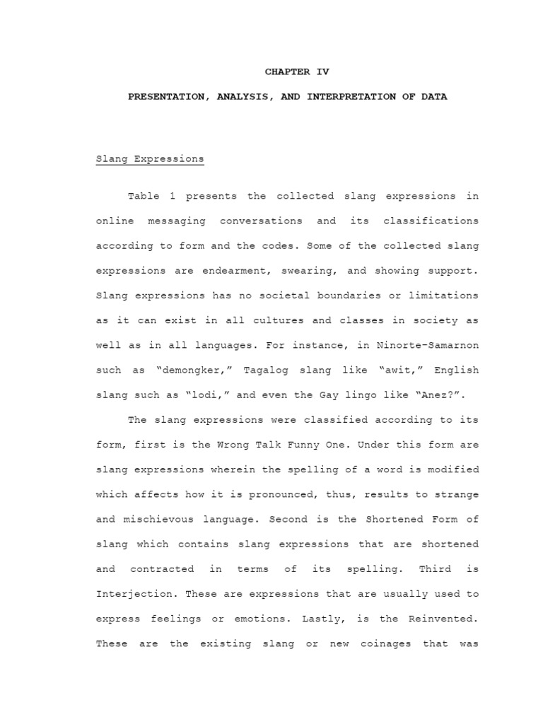 CHAP4 | PDF | Slang | English Language