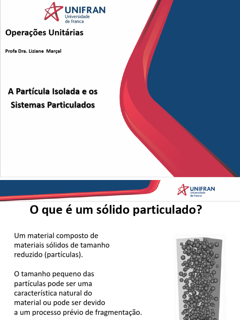 AULA 1 - Partícula e Sistemas Particulados | Download grátis PDF ...