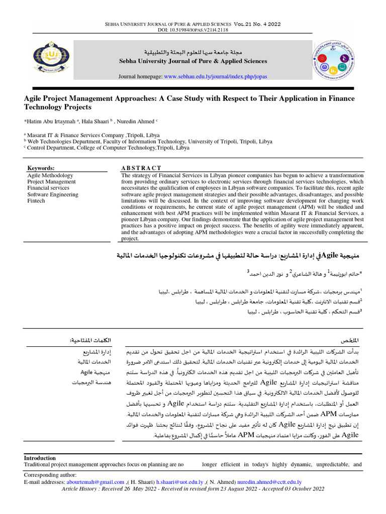 Sebha University Journal of Pure & Applied Sciences: WWW - Sebhau.edu - Ly/journal/index - Php ...