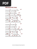 Because He Lives - Chord Chart in C | PDF