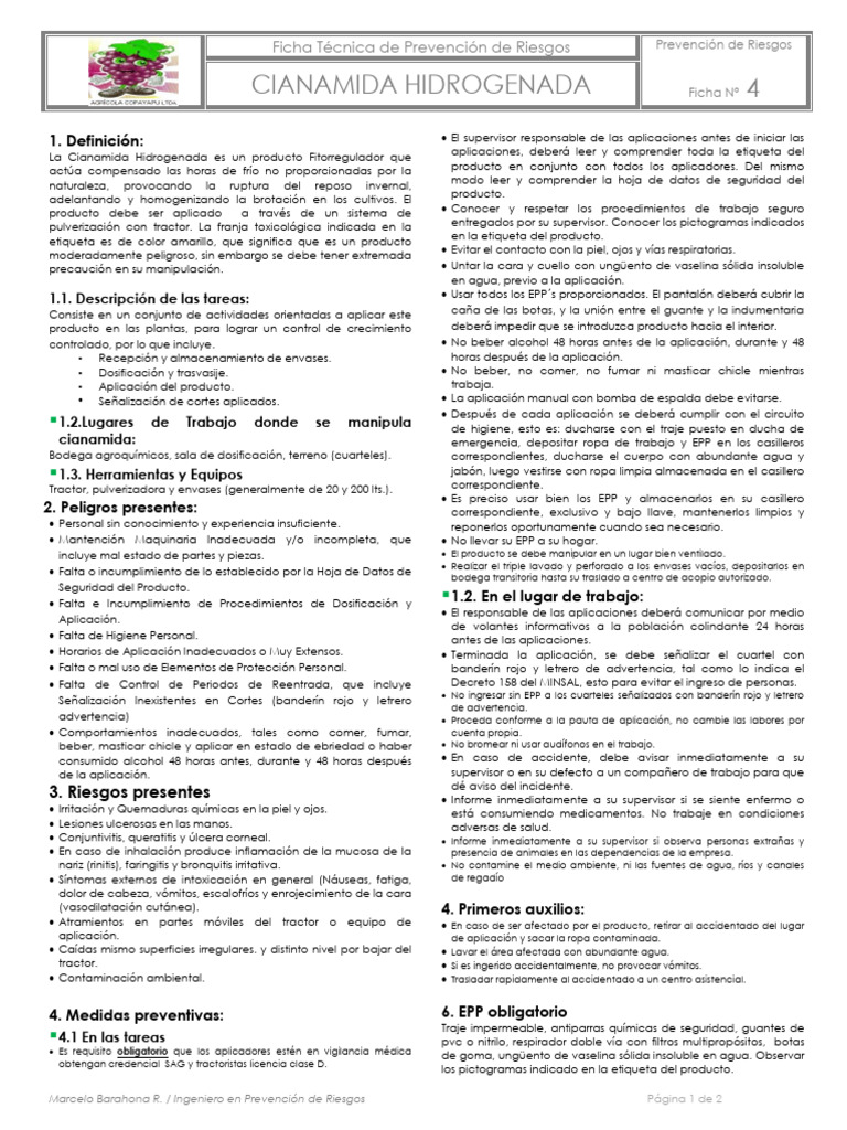 4 Cianamida (AC) | PDF | Enfermedades y trastornos | Especialidades Medicas