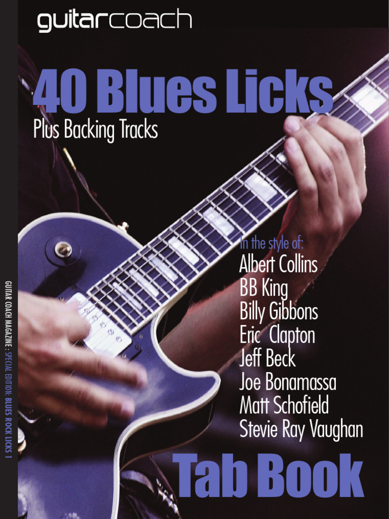 Guitar Coach Special Edition 40 Blues Licks | PDF | Guitars | Blues