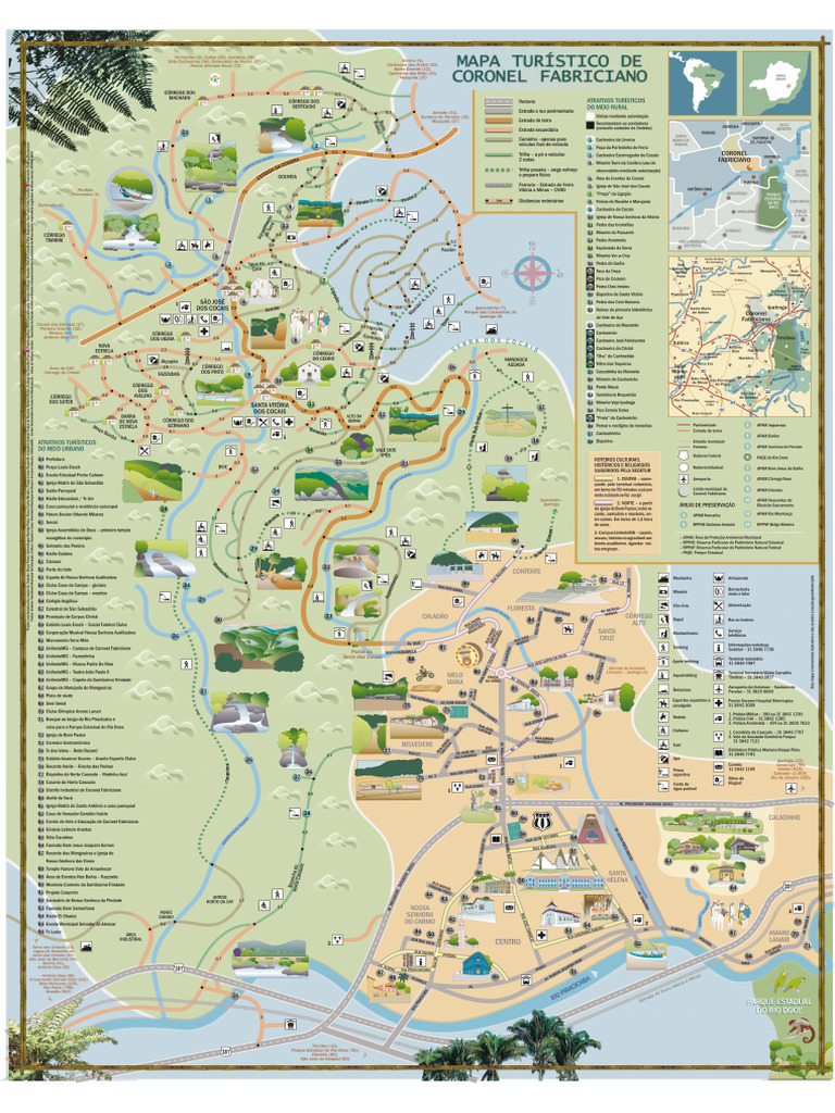 Mapa Turístico de Coronel Fabriciano | PDF