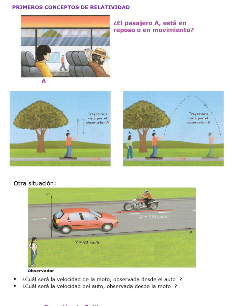 Conceptos Clave de Relatividad y Ejercicios | PDF | Hora | Velocidad