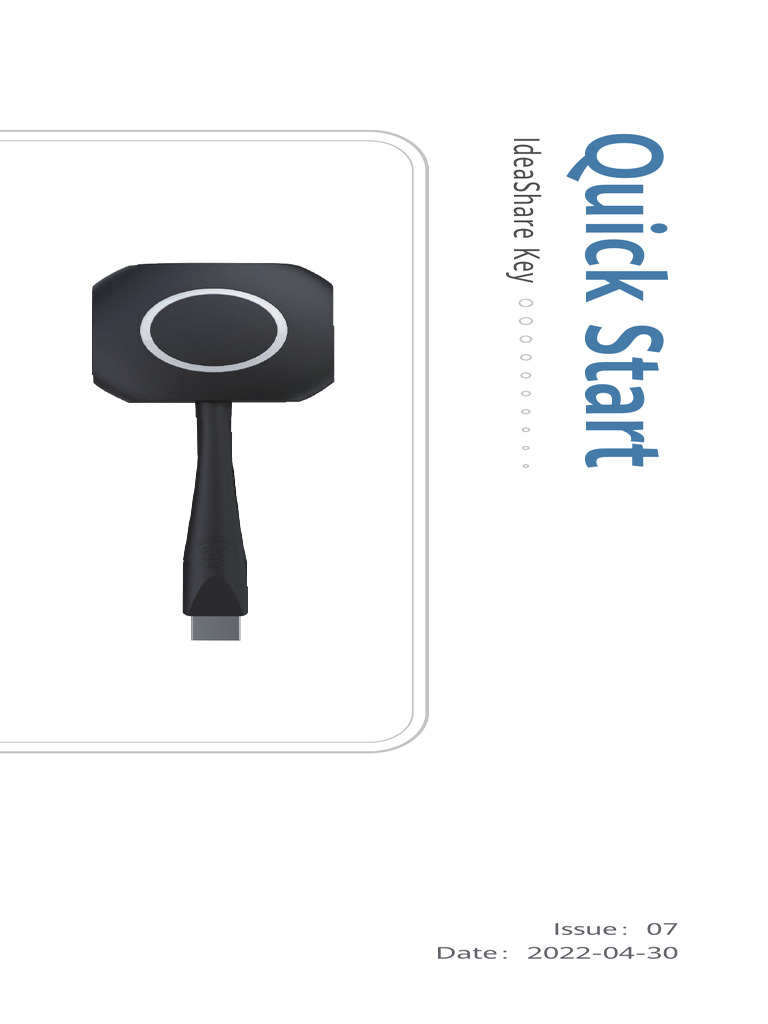 IdeaShare Key Quick Start | PDF | Electronics | Computing