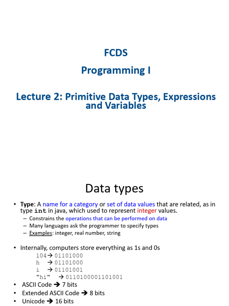 Lecture 2 New 10.10.2023 | Download Free PDF | Data Type | Integer ... Lecture 2 New 10.10.2023 | Download Free PDF | Data Type | Integer ...