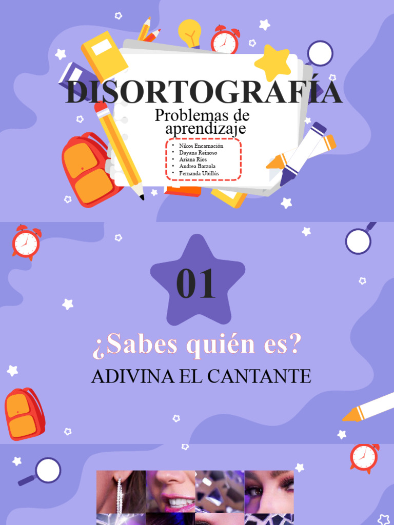 DISORTOGRAFÍA | PDF | Palabra | Memoria