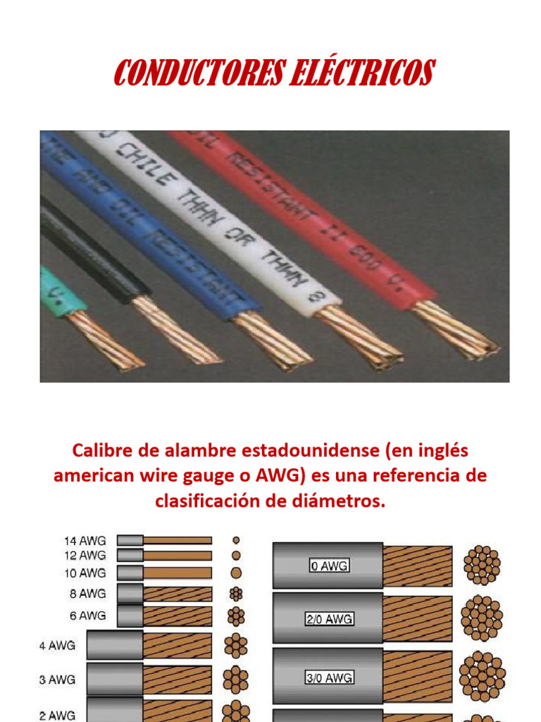 CONDUCTORES ELÉCTRICOS, CALIBRE Y AMARRES ok | PDF