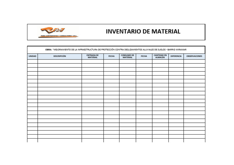 Formato de Inventario | PDF