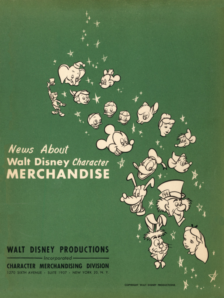US - Character Merchandising Division Catalog - 1951 | PDF