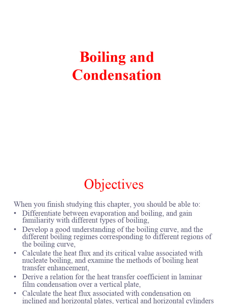 Boiling and Condensation - Notes | PDF | Boiling | Heat Transfer