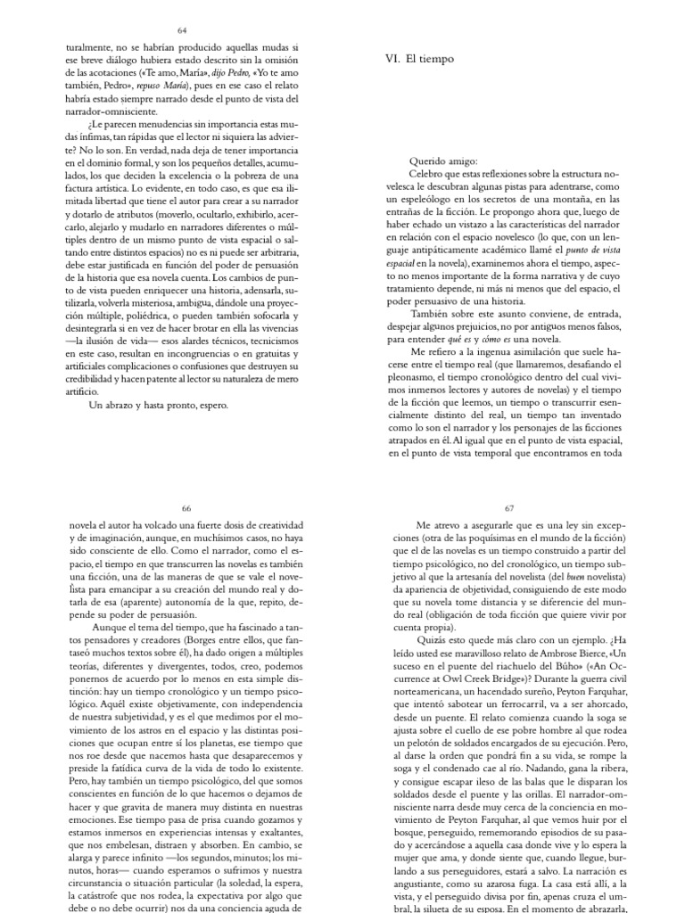 Cartas A Un Joven Novelista-Cap VI | PDF | Novelas