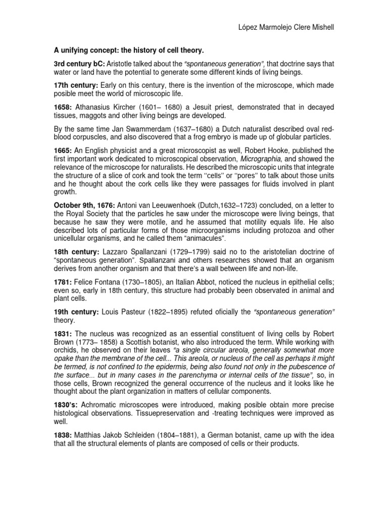 Tarea 2 Teoríacelular López Marmolejo Clere Mishell | PDF | Neuron | Histology